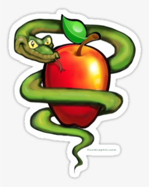 Apple Clipart Snake - Apple With Snake Around PNG Image | Transparent ...