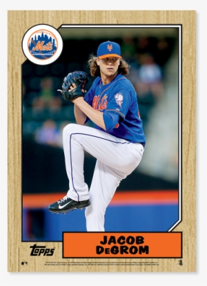 Jacob Degrom '87 Tribute Poster - New York Mets PNG Image | Transparent ...