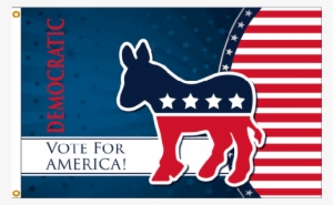 Vote Democrat Flag - Democratic Party PNG Image | Transparent PNG Free ...