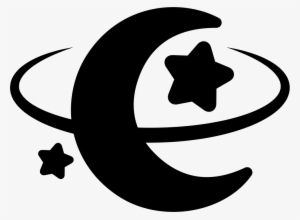 Space Shapes Of The Moon With Stars Comments - Shape PNG Image ...