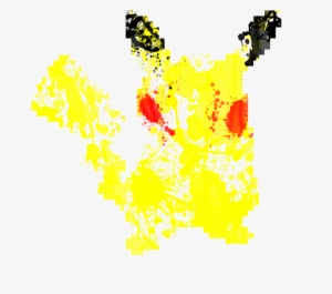 Pikachu Paint Splatter Graphics By Hollyshobbies - Illustration PNG ...