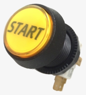 Start Button Yellow - Electrical Connector PNG Image | Transparent PNG ...