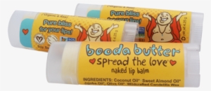 Booda Butter Lip Balm 3-pack - Booda Organics Naked Lip Balm Tube .15 ...