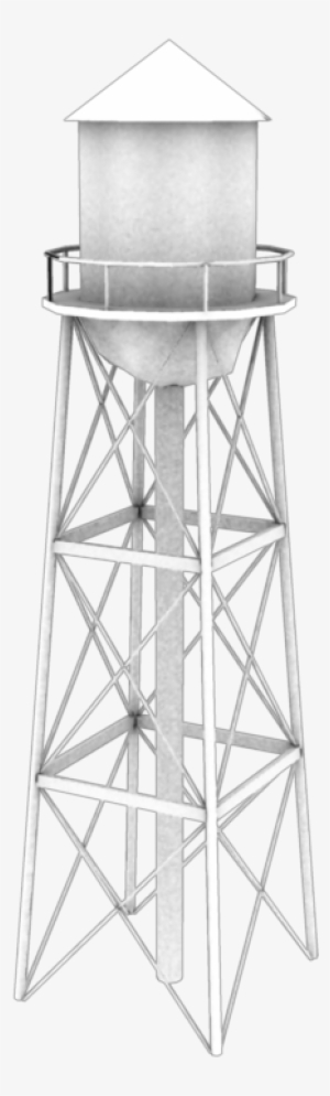 Water Tower Model Done - Water Tower Transparent PNG Image ...