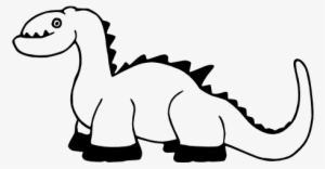 Clipart Info - Cute Dinosaur Clip Art Black And White PNG Image ...