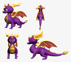 Spyro Side View - Spyro The Dragon Side View PNG Image | Transparent ...