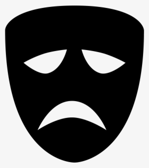 It's A Drawing Of A Sad Face - Tragedy Mask Png PNG Image | Transparent ...