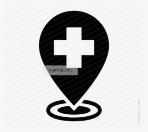 Hospital Map Pointer Vector Icon Svg Royalty Free - Current Location ...
