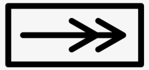 Right Arrow In A Rectangle Outline Vector - Portable Network Graphics ...