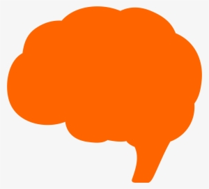 Brains Clipart Orange - Orange Brain PNG Image | Transparent PNG Free ...
