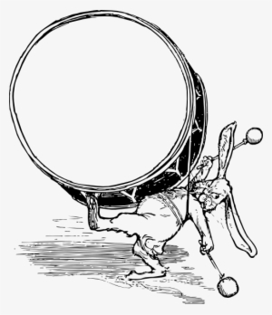 Free Vector Bunny With Drum Clip Art - Drum Rabbit PNG Image ...