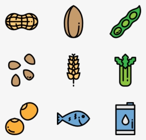 Allergenic Food Color - Nuts Icon PNG Image | Transparent PNG Free ...