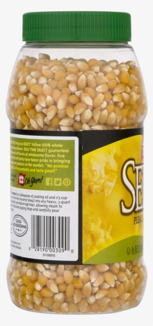 Jolly Time Select Premium Yellow Pop Corn, - Corn Kernels PNG Image ...