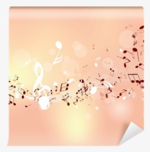 Abstract Design Background With Colourful Music Notes - Self Designs ...
