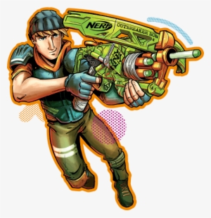 News - Cartoon Character With Nerf Guns PNG Image | Transparent PNG ...