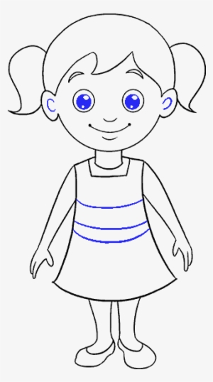 Clipart Freeuse Stock How To Draw A Cartoon Girl In - Drawing PNG Image ...