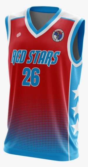 Red Stars Basketball Jersey - Basketball Uniform PNG Image ...