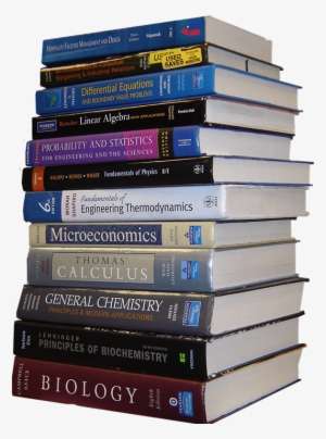 Stereotypically Queen's Stack Of School Books Png - College Books And ...
