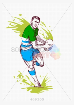 Stock Illustration Of Cartoon Drawing Of Angry Rugby - Drawing Of Rugby ...