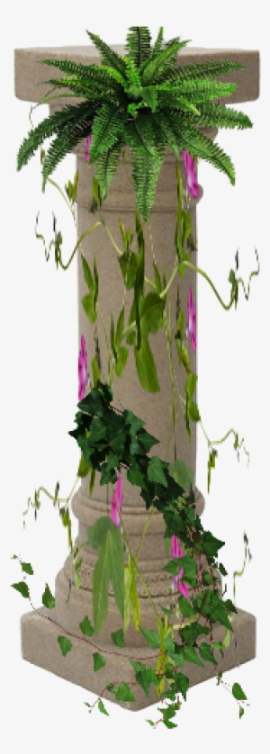 Flowers Vines Column Pillar Prop Png Prop Vine Tutorial - Pillar With ...