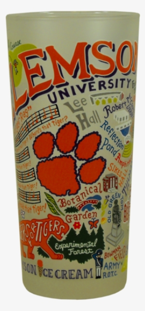 Landmarks Of Clemson Frosted Glass - Clemson University Collegiate ...