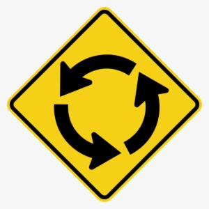 Ring Intersection Signal Clipping - Traffic Circle Sign PNG Image ...
