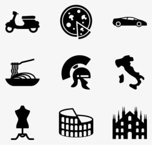 Italian Set - Italy Icon Vector PNG Image | Transparent PNG Free ...