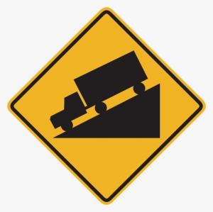 Hill/downgrade - Truck On Hill Sign PNG Image | Transparent PNG Free ...