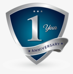 1st Anniversary Badge Logo Icon, Anniversary, 1 Anniversary, - 5 ...