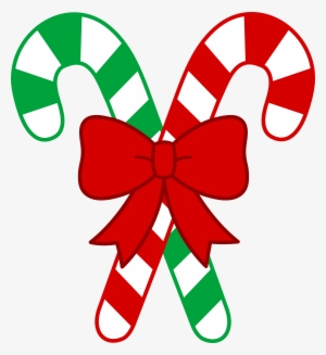 Candy Cane Bow Clipart - Candy Cane Clip Art PNG Image | Transparent ...