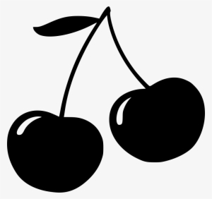 Cherry Comments - Cherry Icon Black And White PNG Image | Transparent ...