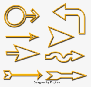 Simple Cartoon Hand Painted Arrow Design, Simple, Hand - Ornament PNG ...