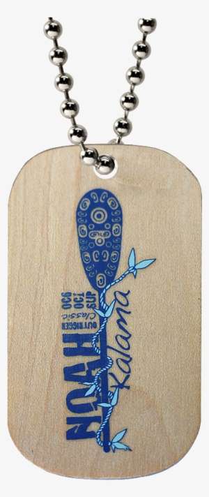 Wooden Dog Tags - 2 Stainless Steel Ball Chain Necklace PNG Image ...
