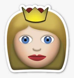 Emoji Clipart Princess - Emoticon Reina PNG Image | Transparent PNG ...