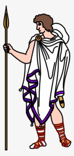 Ancient Greek Man Drawing