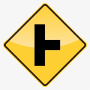 Side Road At A Perpendicular Angle - Approach To Intersection Side Road ...