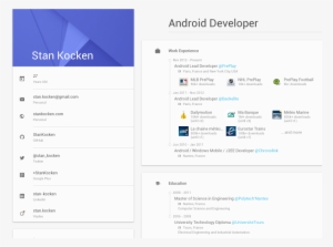 Material Design Resume PNG Image | Transparent PNG Free Download on SeekPNG