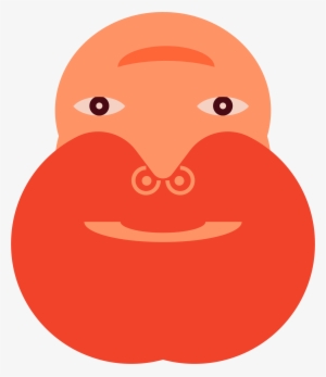 Man With Red Beard Zip/man With Red Beard - Red Bearded Man Cartoon PNG ...