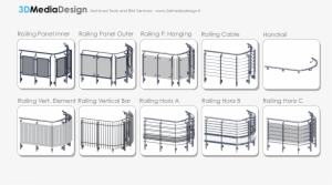 3dmd Archicad Railings Updated - Illustration PNG Image | Transparent ...