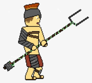 Gladiator Stemmegaffel Knæ - Gladiator Pixel Art PNG Image ...
