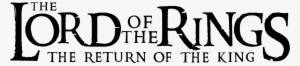 The Lord Of The Rings Logo Png Transparent - Lord Of The Rings Trilogy ...