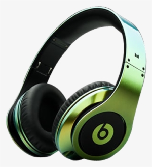 Beats By Dre Studio Colorware Lightning Green High - Black And Green Beats Headphones PNG Image ...
