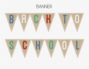 Free Back To School Party Printables - Back To School Bunting Printable ...