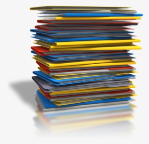 Paper Files - Pile Of Folders Png PNG Image | Transparent PNG Free ...
