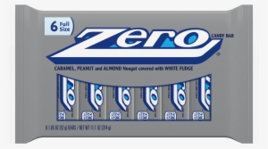 Zero, Caramel Peanut And Almond Nougat White Fudge - Zero Candy Bar ...