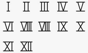 Roman Numbers Png Picture Free - Roman Numeral 2 Fonts PNG Image ...