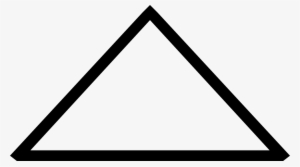 Triangle Outline - - White Triangle Black Outline PNG Image ...
