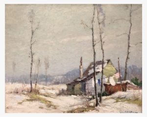 Transparent Download Junius Allen Winter Landscape - Oil Painting PNG ...