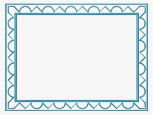 Light Blue Artistic Loop Triangle Rectangular Powerpoint - Blue Border ...