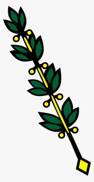 Leaf Stick Clip Art At Clker Com - Leaf On Stick PNG Image ...